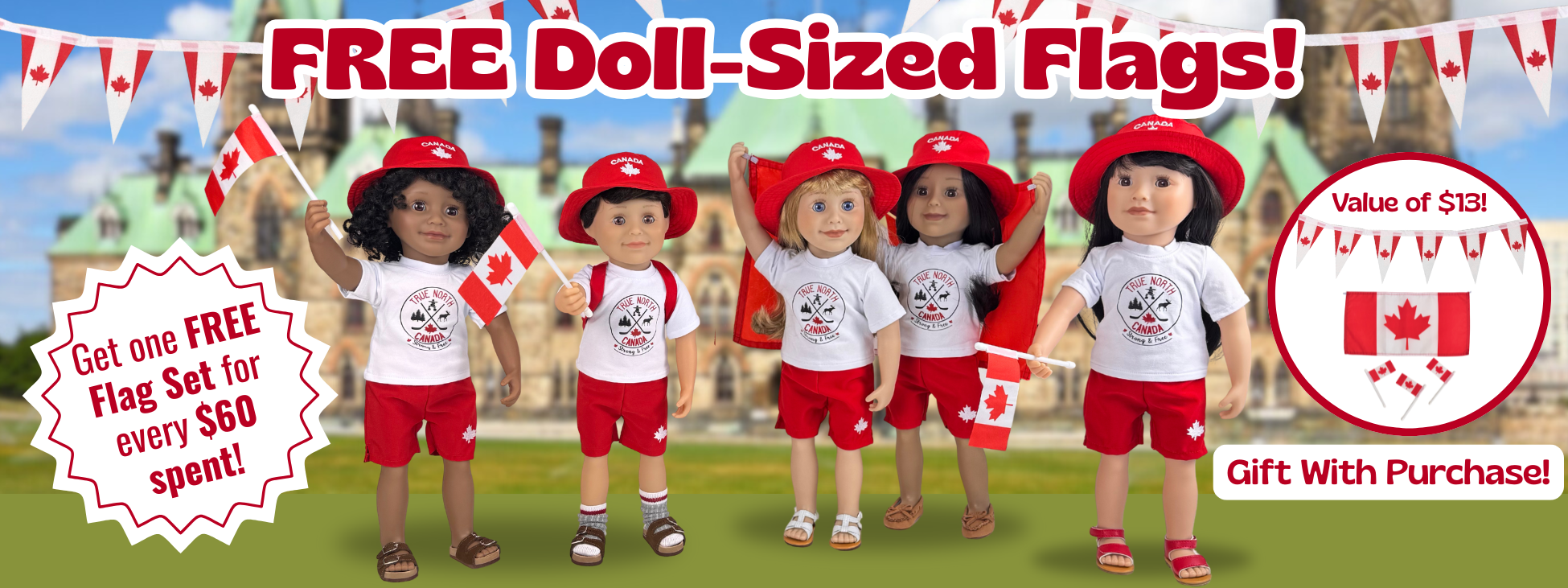 Maplelea Canadian Girl 18" dolls, accessories and clothing for kids