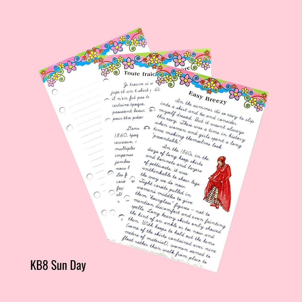 XKB8 Sun Day Journal Pages - Maplelea