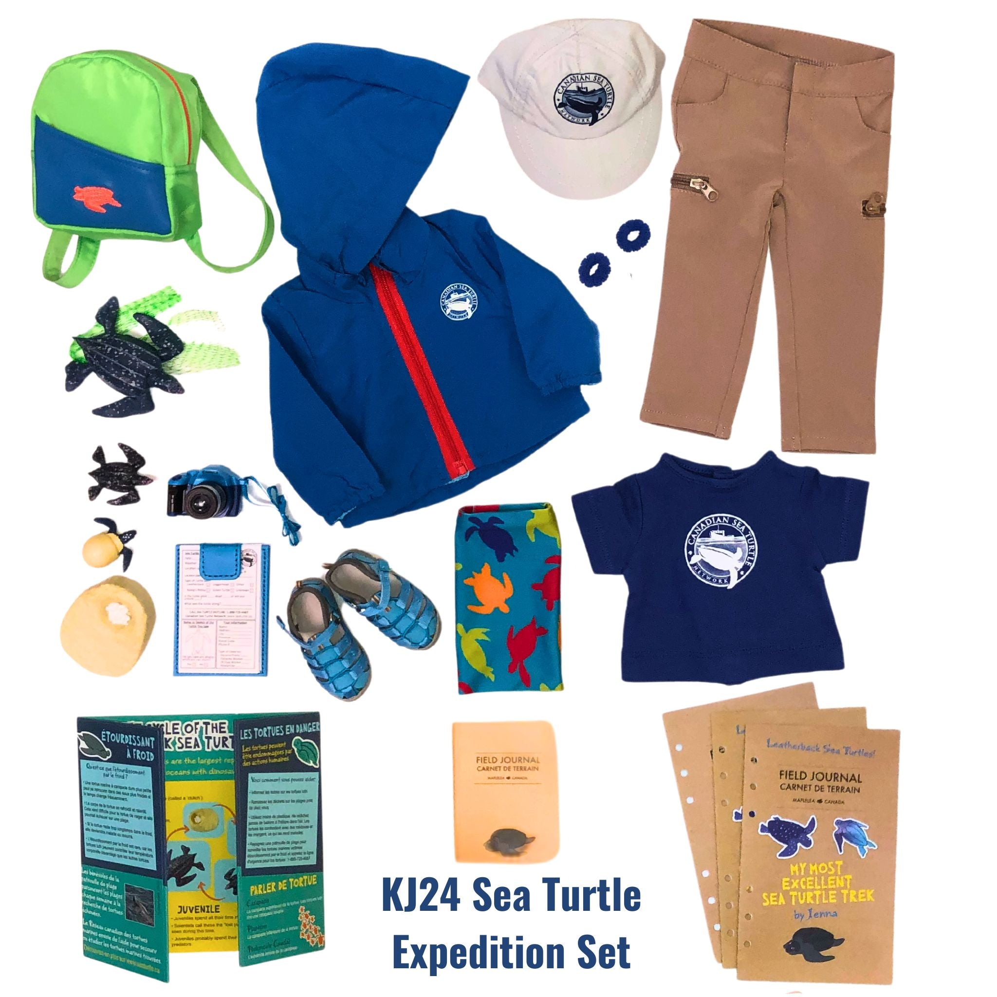 Jenna's Sea Turtle Expedition Set for 18-inch Dolls – Maplelea