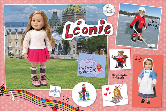 Maplelea Canadian Girl Doll Léonie from Quebec, 18-inch Doll