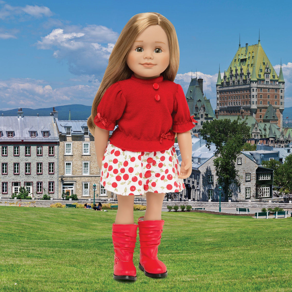 Maplelea Canadian Girl Doll Léonie from Quebec, 18 Inch Doll